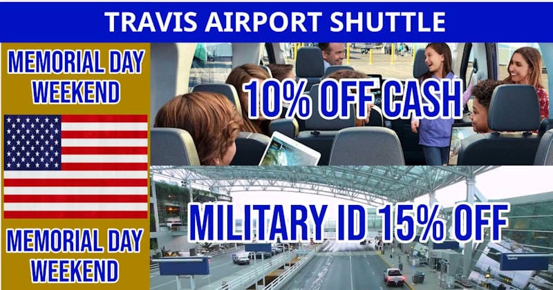 Travis Airport Shuttle Serving Travis Air Force Base