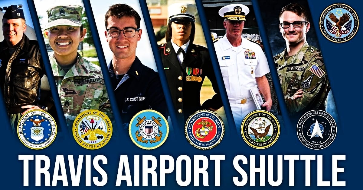 Travis Airport Shuttle Serving Travis Air Force Base
