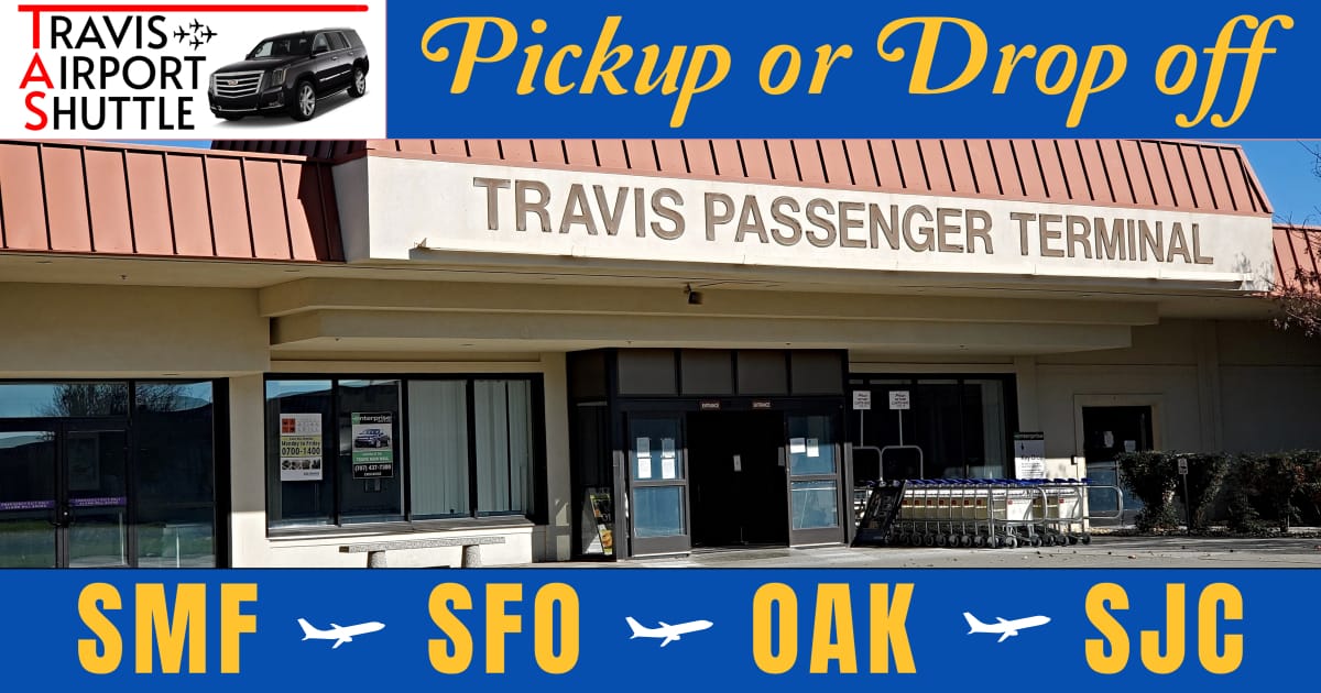Travis Airport Shuttle Serving Travis Air Force Base